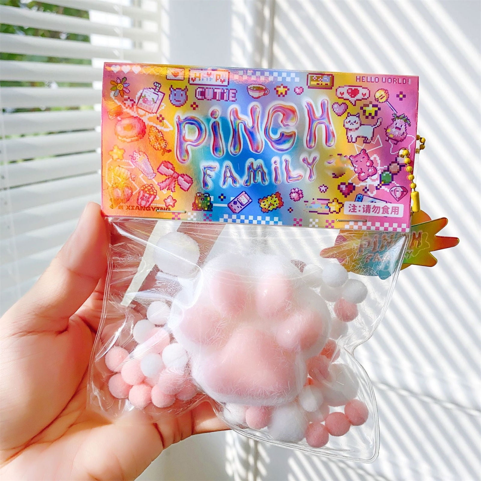 Taba Cat Squishy Squeeze Toys, Cat Paws Mochi Squishy Toys, Stress ...