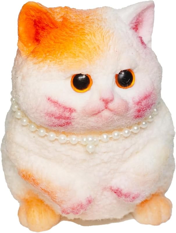 Taba Giant Cat Squishy for Kids Adults, Big Furry Cat Squishy Toys for ...