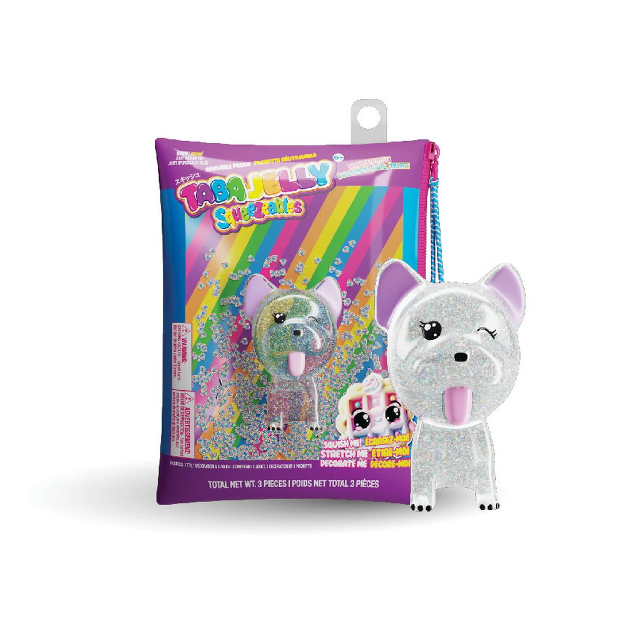 Taba Jelly Squishies Petey Puppy - FuFu Squeeze Stress Relief Toy for ...