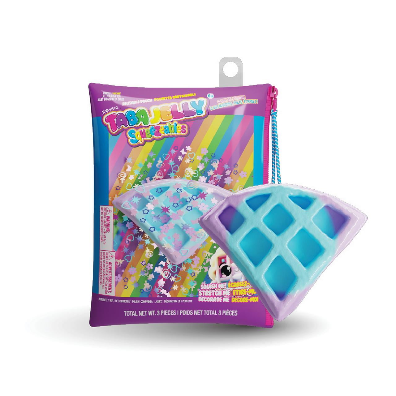Taba Jelly Squishies Sparkle Waffle - FuFu Squeeze Stress Relief Toy ...