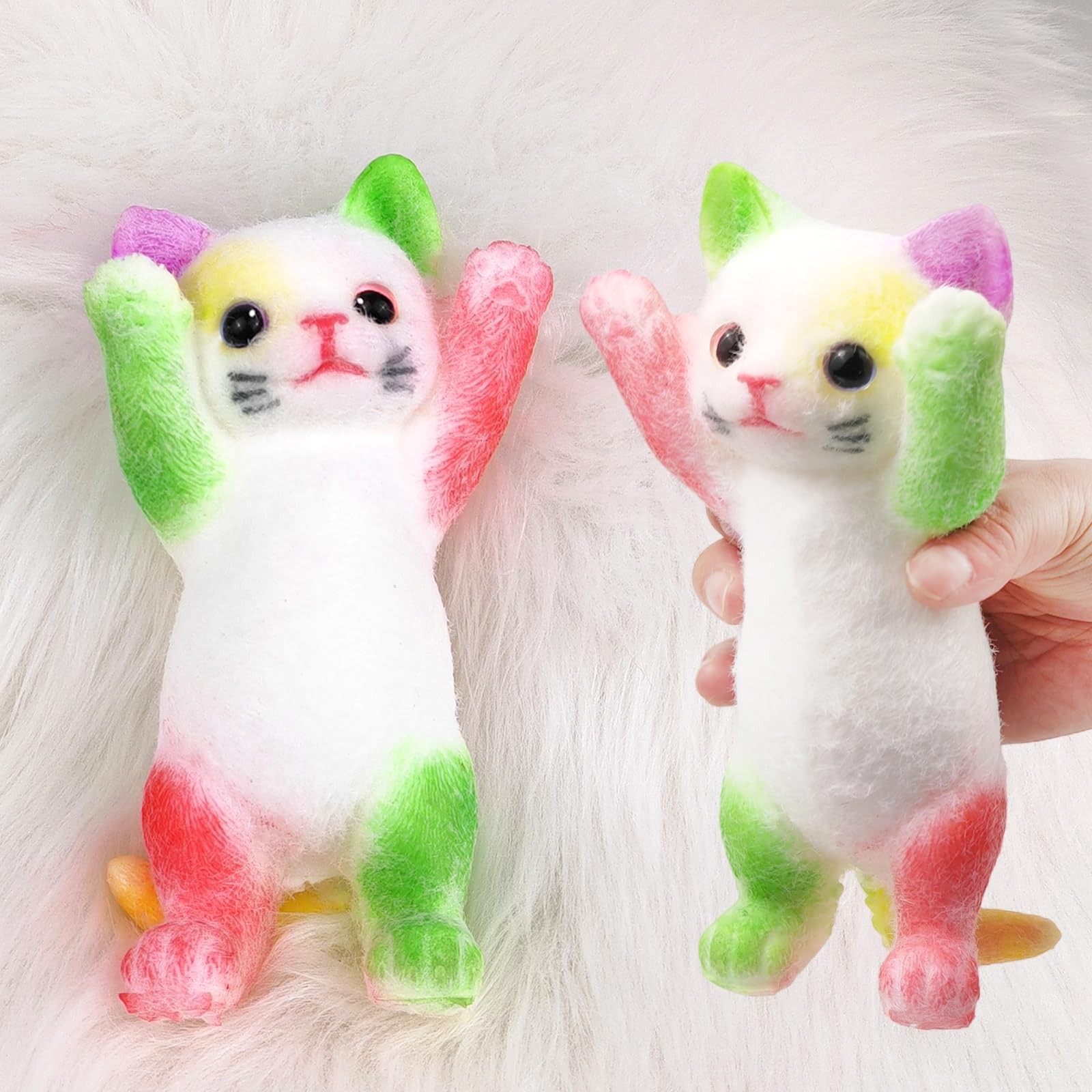 Taba Squishy Cat, 6" Handmade Squishy Cat Stress Relief Toy for Adult ...