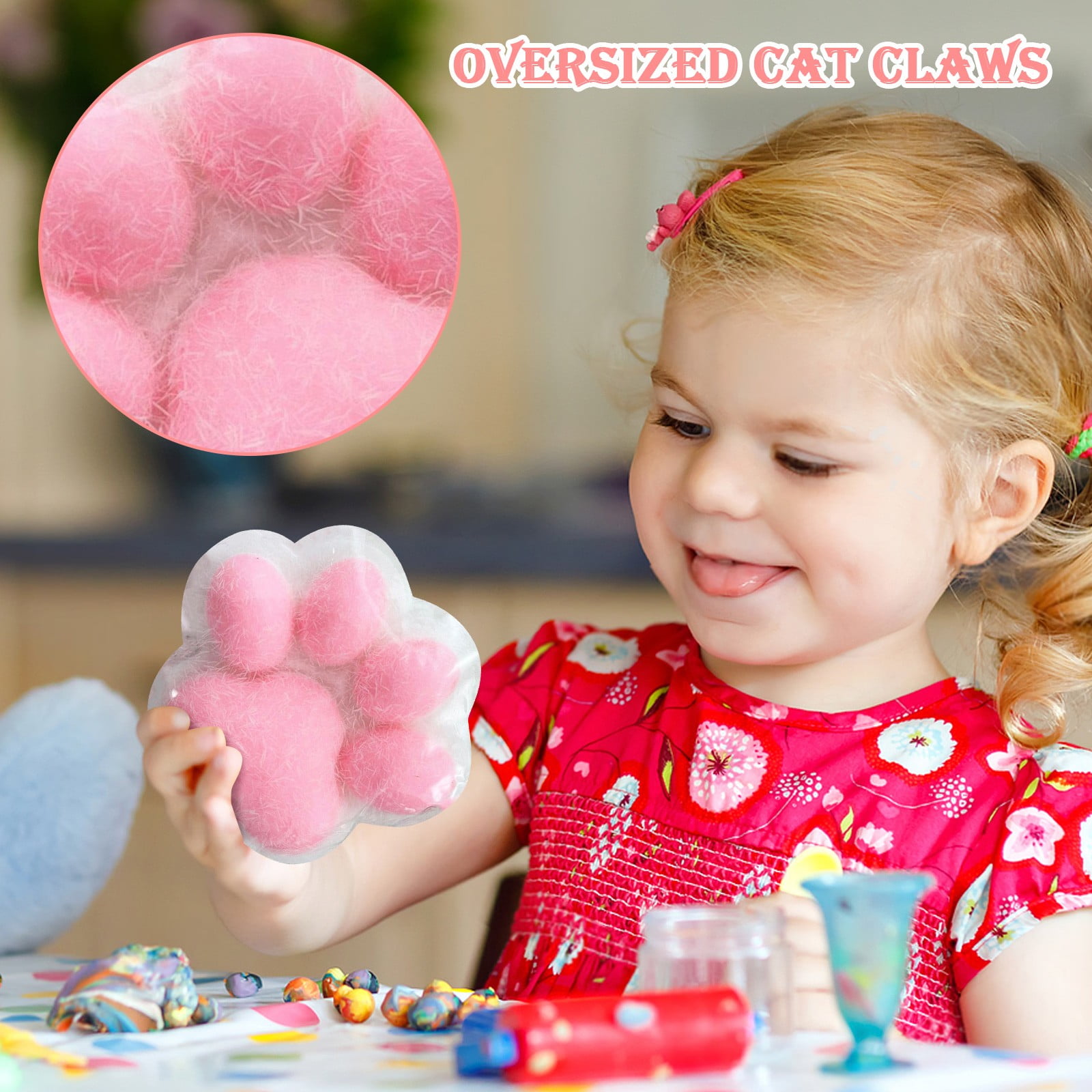 Taba Squishy Cat Paw Squeeze Toys, Kawaii Squishies Sensory Toys ...