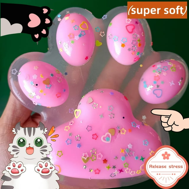 Taba Squishy Cat Paw Squeeze Toys,Sensory Fidget Toy for Your Best ...