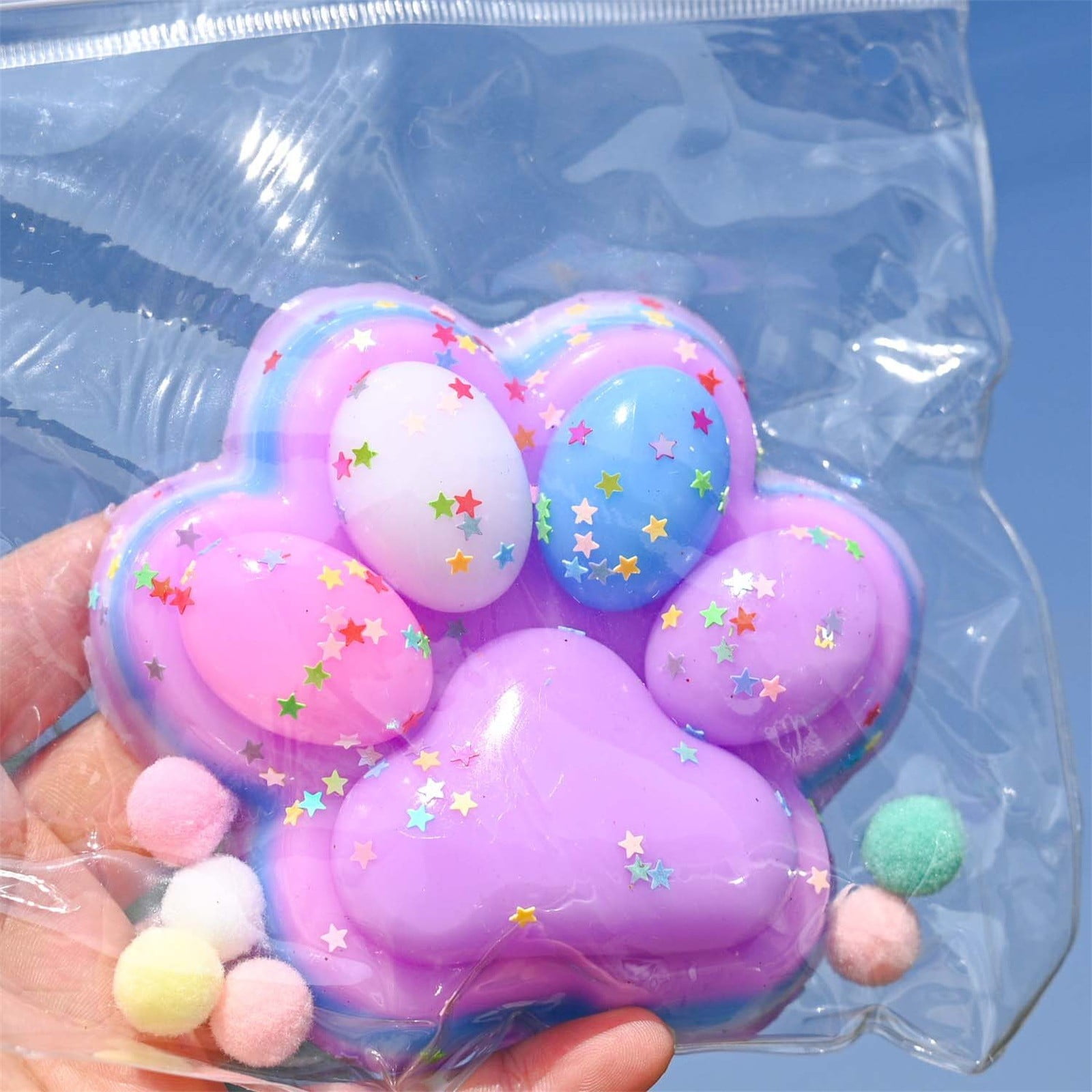 Taba Squishy Cat Paw Toy Handmade, Cute Kawaii FuFu Squishies, Sticky ...