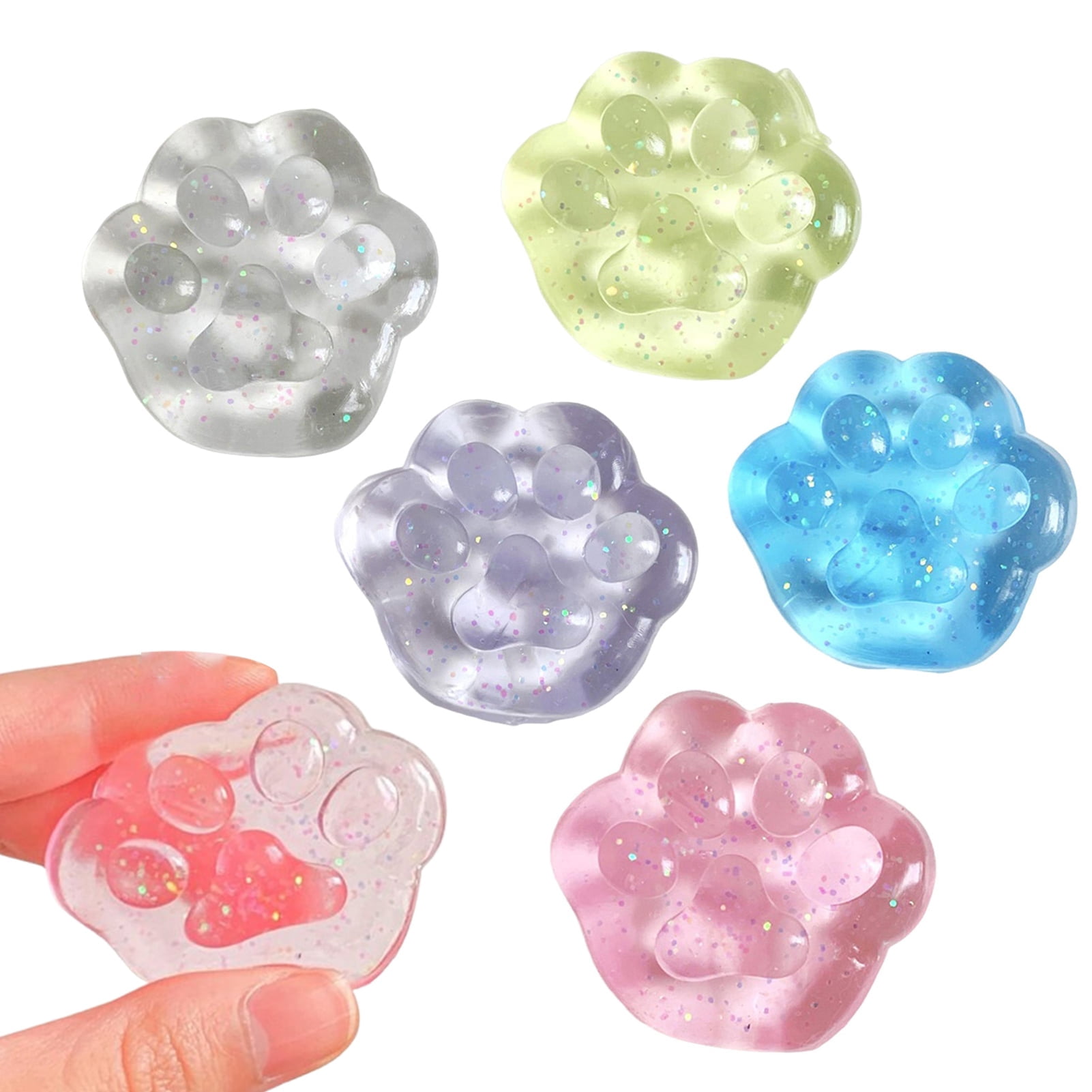 Taba Squishy Cat Paw, Ultra-Soft Cat Paw Squeeze Toy for Stress Relief ...