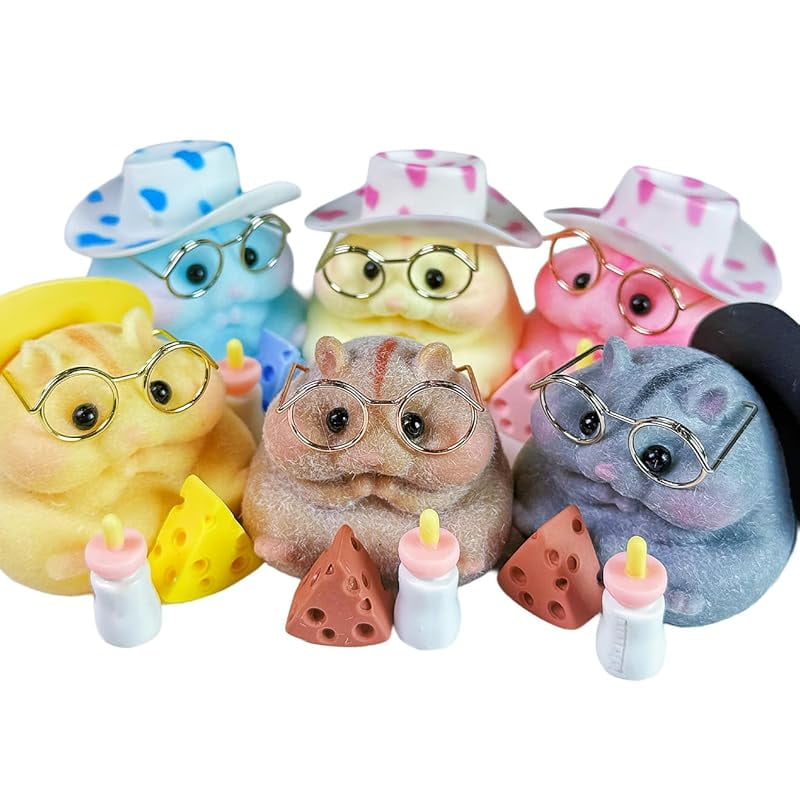 Taba Squishy Hamster Toy, Cute Squishy Hamster Fidget Toy, Realistic ...