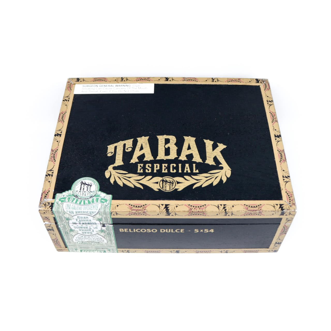 Tabak Especial Belicoso Dulce Empty Wood Cigar Box 9" x 7" x 3.25 ...