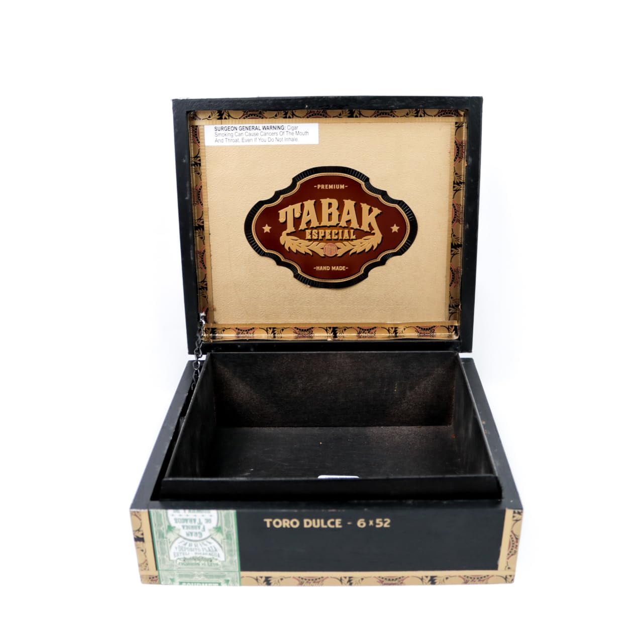 Tabak Especial Toro Dulce Empty Wood Cigar Box 9.25" x 8" x 3 ...
