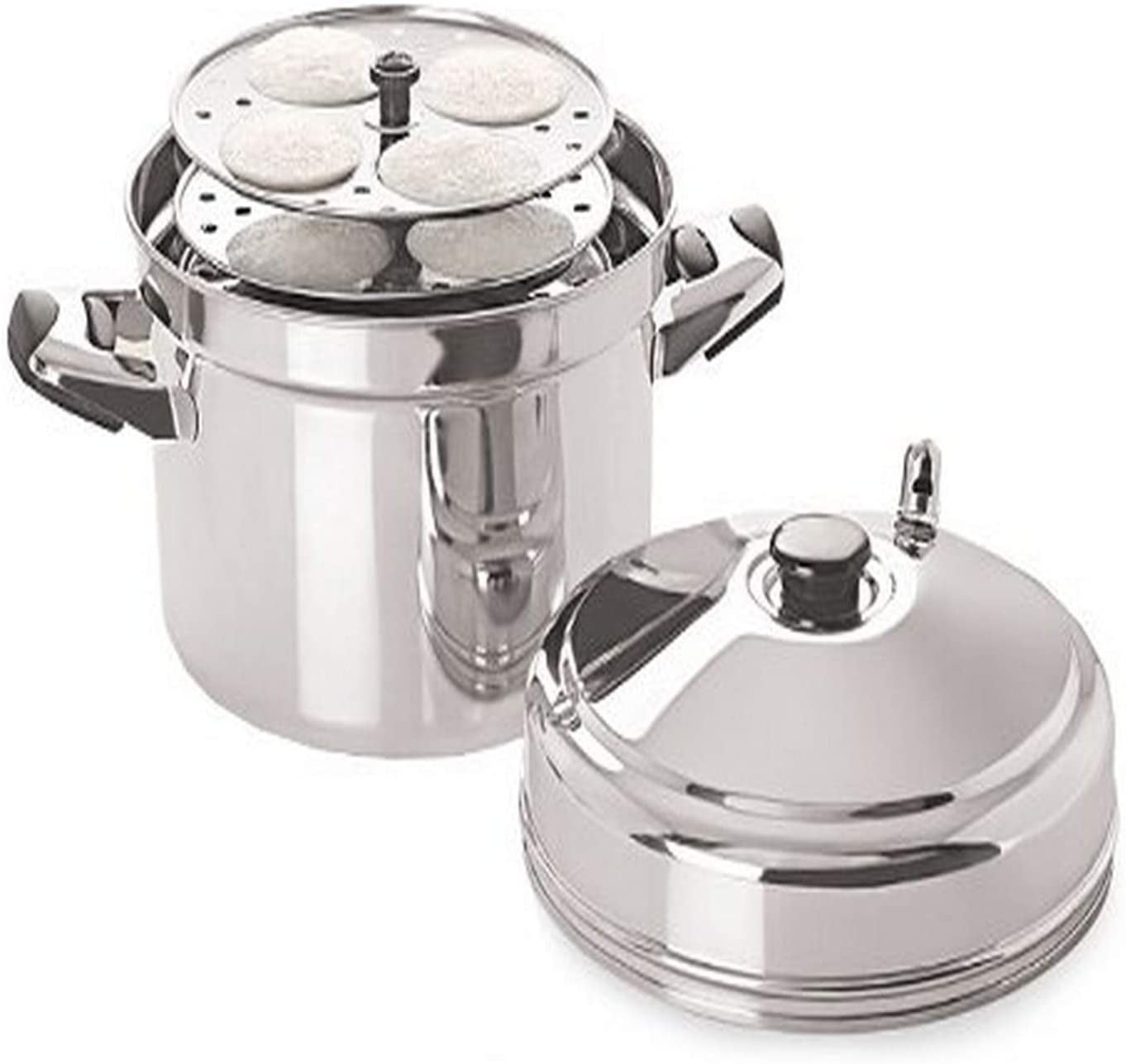 Tabakh IC-206 6-Rack Stainless Steel Idli Cooker with Strong Handles ...