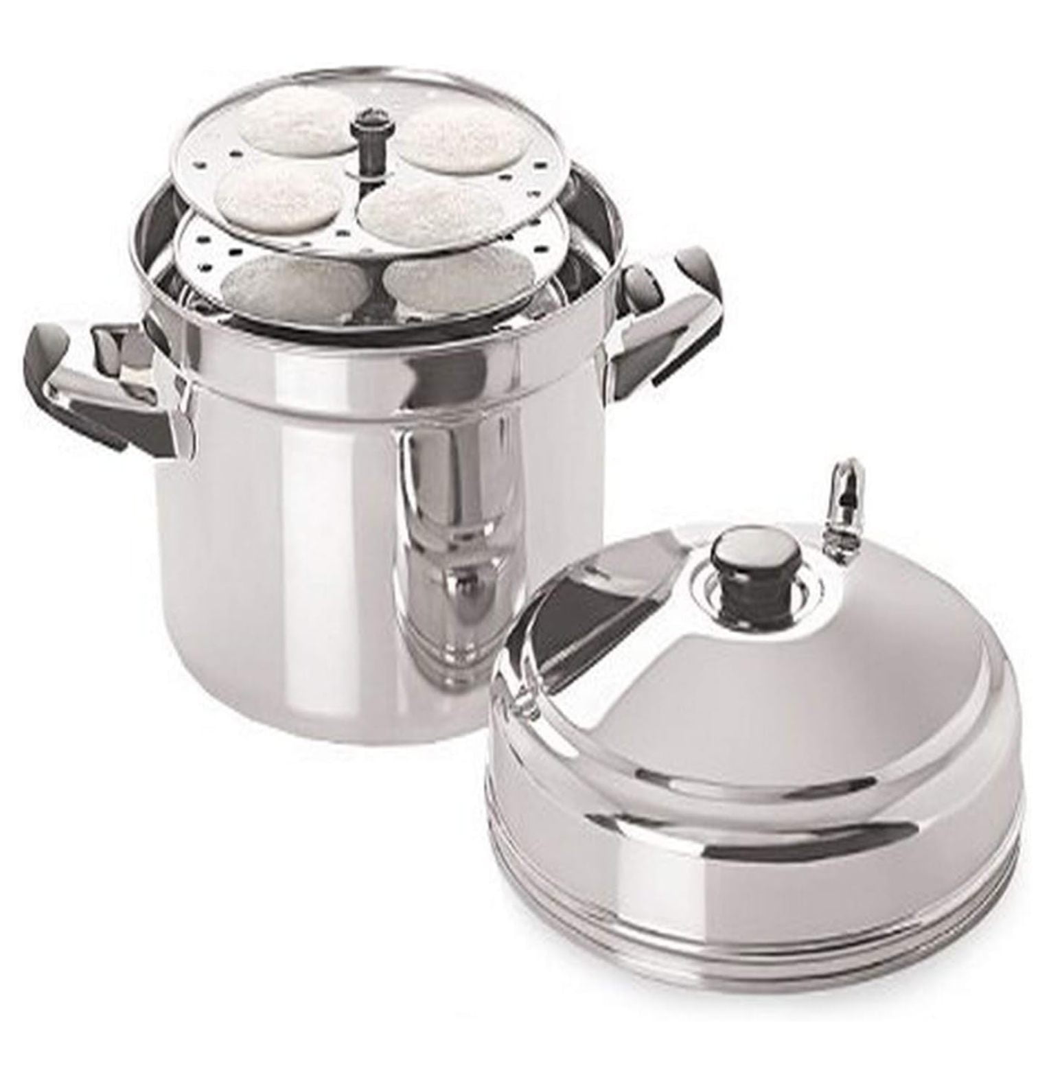 Tabakh IC-206 6-Rack Stainless Steel Idli Cooker with Strong Handles ...