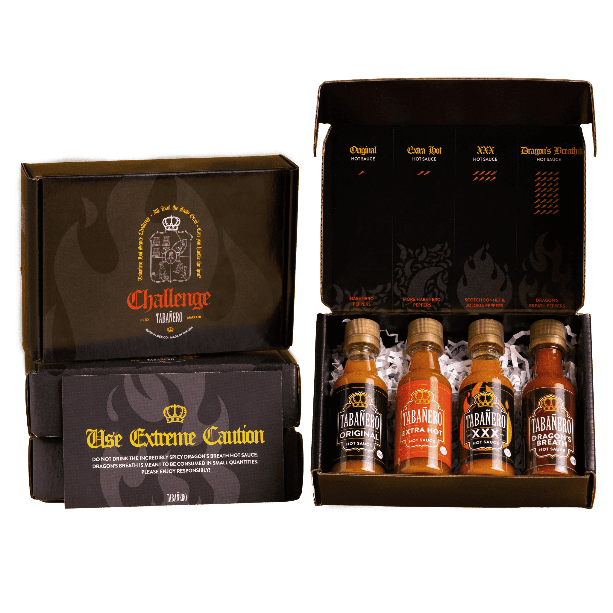 Tabanero Hot Sauce Challenge - Mini Gift 4 Pack (4 x 1.5 oz.) - Walmart.com
