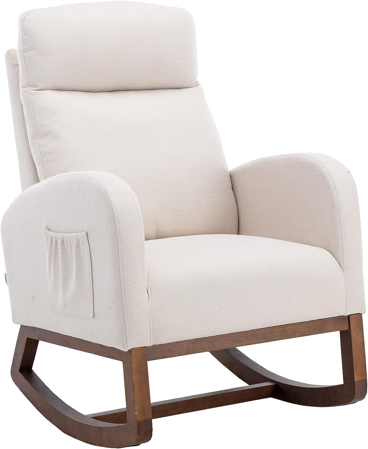 Tabaray Baby Rocking Chair Nursery, Rocker Glider Chair with High Back ...