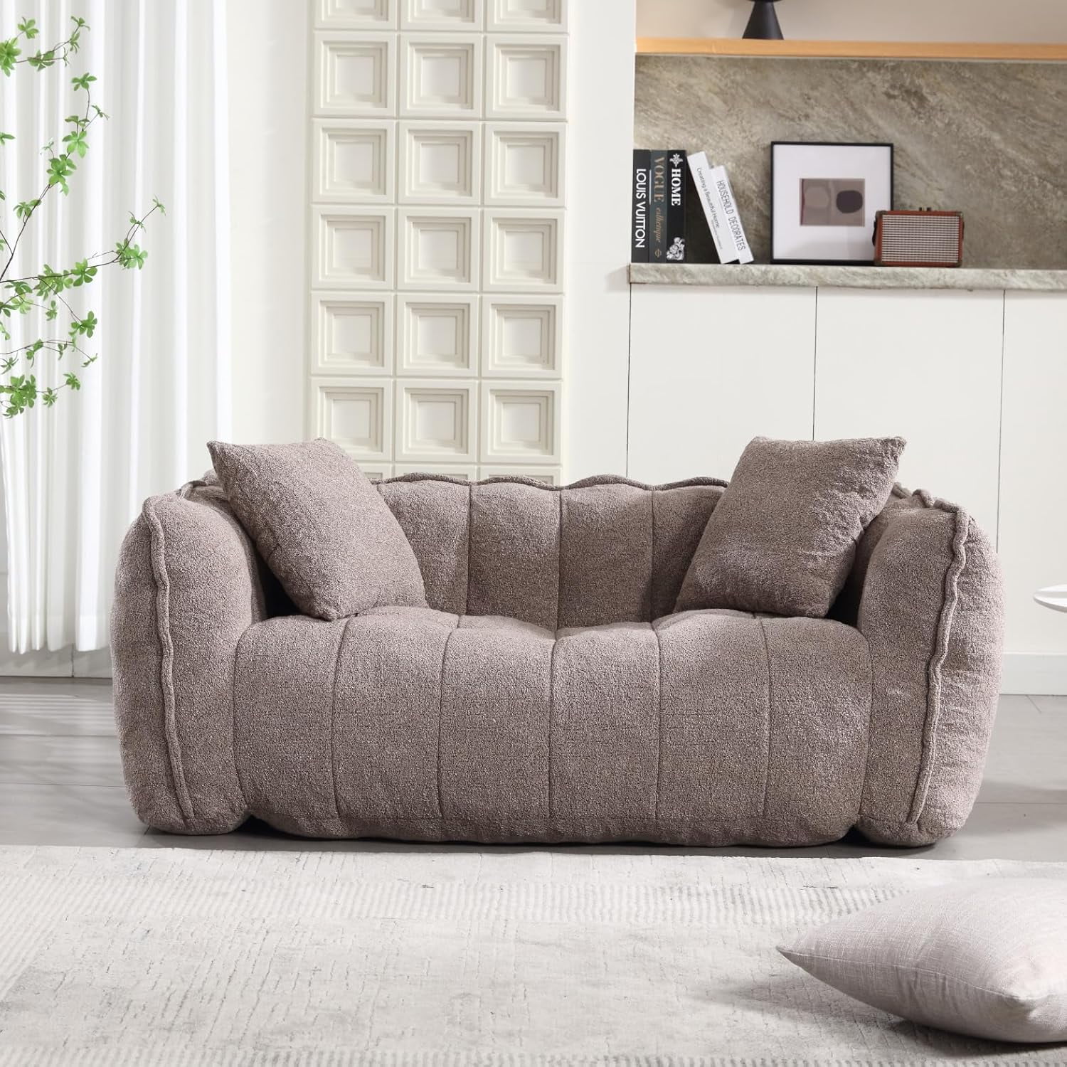 Tabaray Bean Bag Home Sofa Set, Bean Bag Couch, Loveseat Bean Bag Sofa ...
