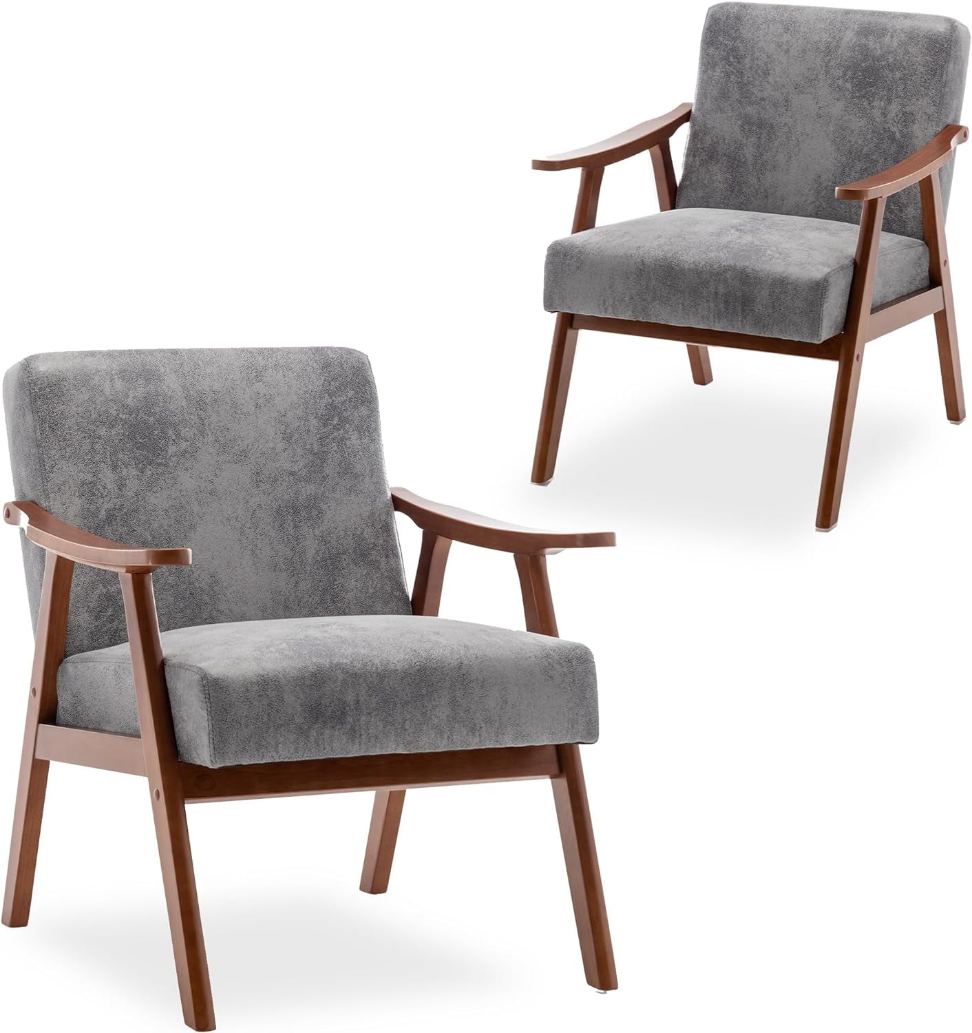 Tabaray Living Room Chairs, Mid Century Modern Chair Set of 2, Accent ...