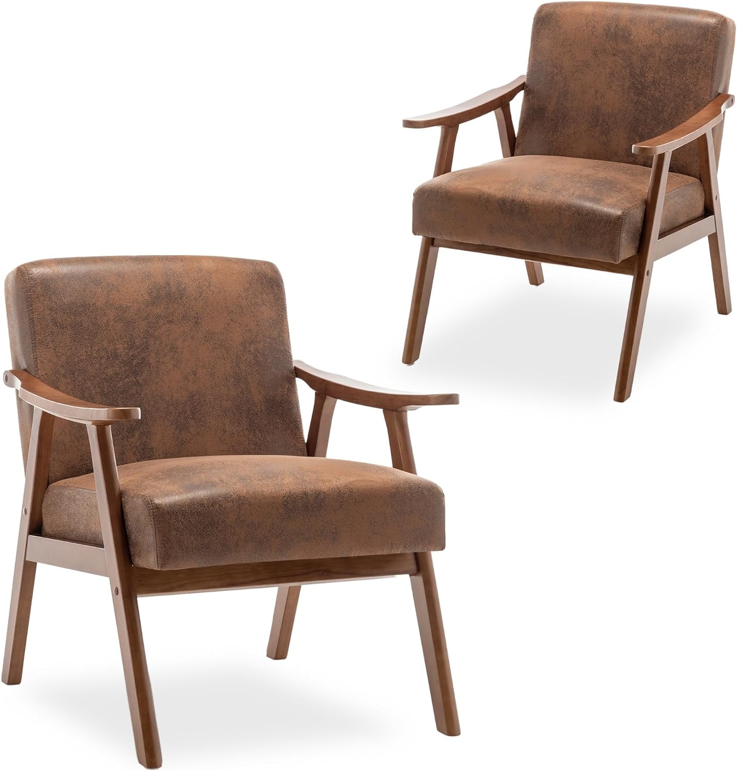 Tabaray Living Room Chairs, Mid Century Modern Chair Set of 2, Accent ...