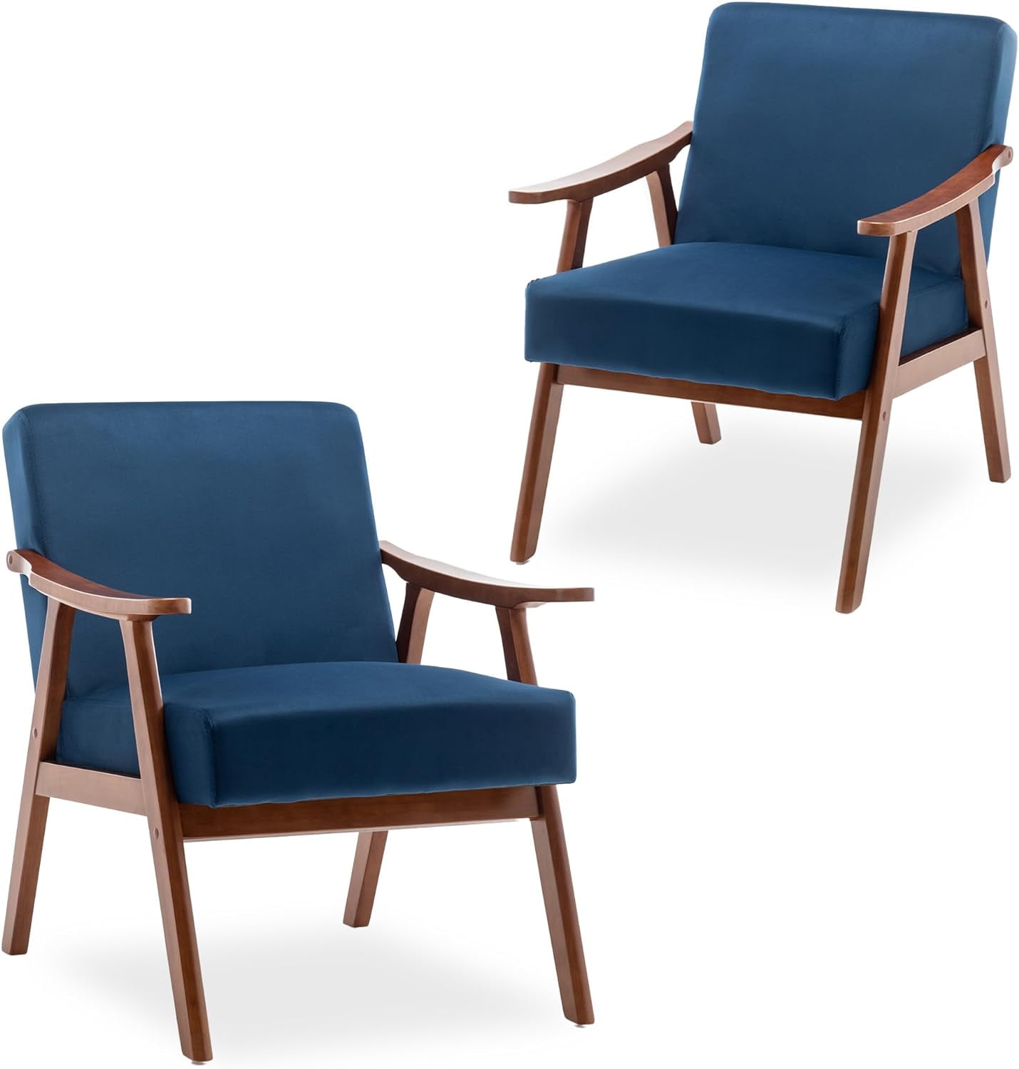 Tabaray Living Room Chairs, Mid Century Modern Chair Set of 2, Accent ...