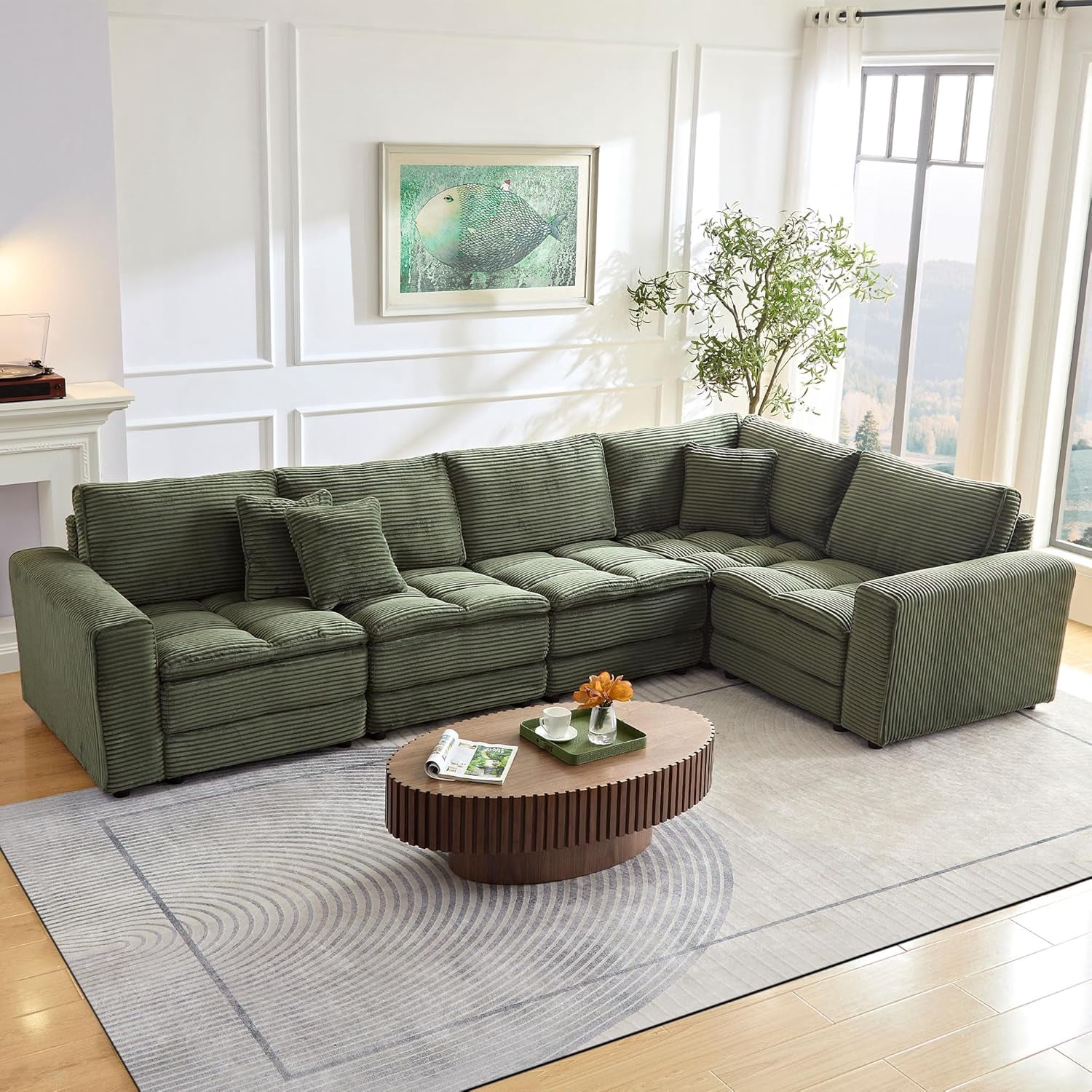 Tabaray Oversized Sectional Sofa Couch, L Shaped Modular Corner Couch ...