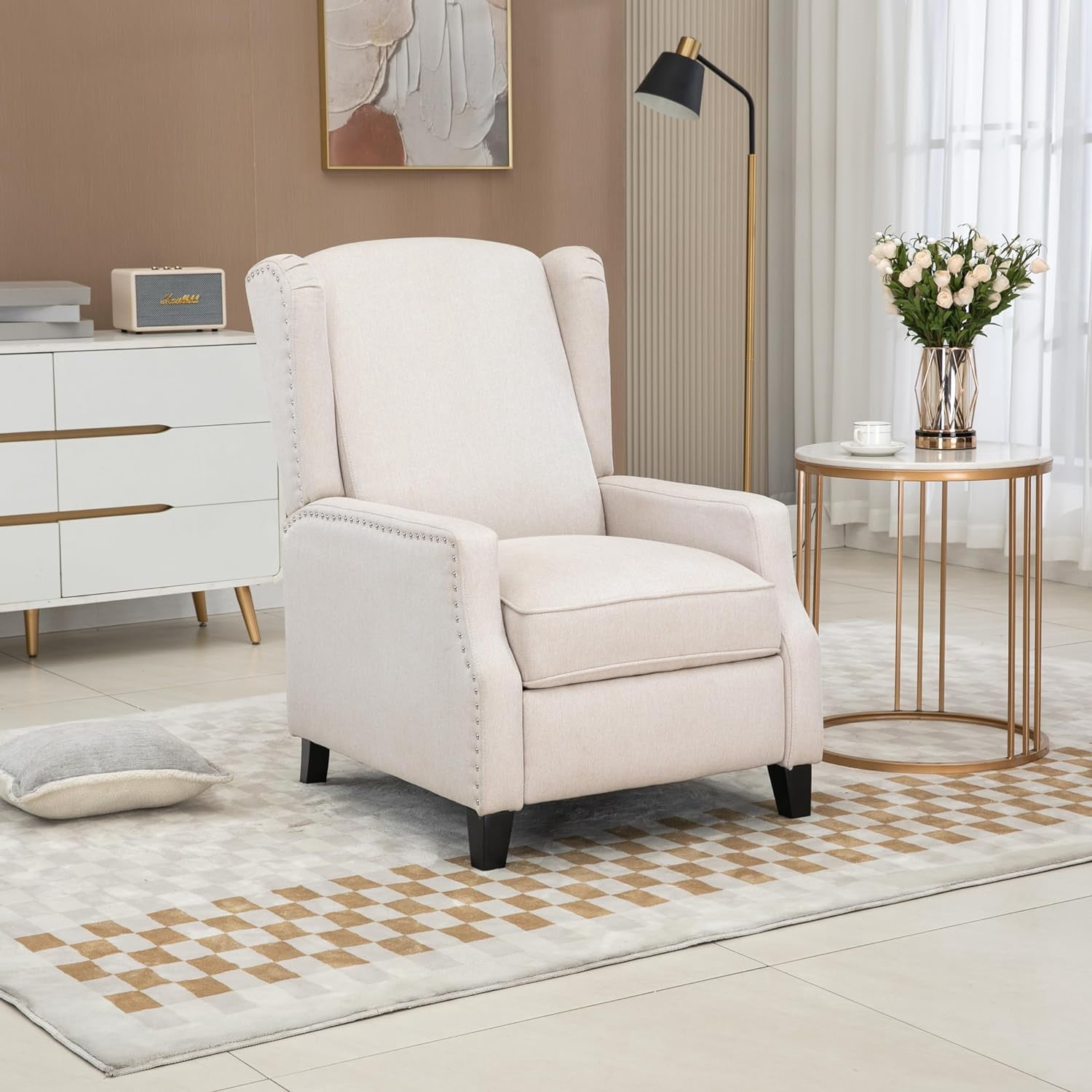Tabaray Recliner Chair, Modern Upholstered Leisure Chair, Recliner ...