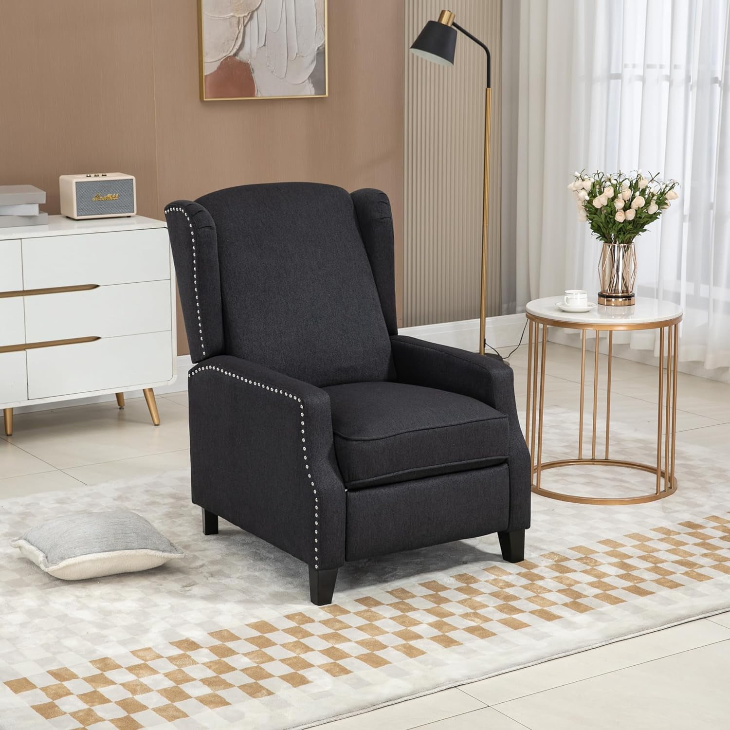 Tabaray Recliner Chair, Modern Upholstered Leisure Chair, Recliner ...