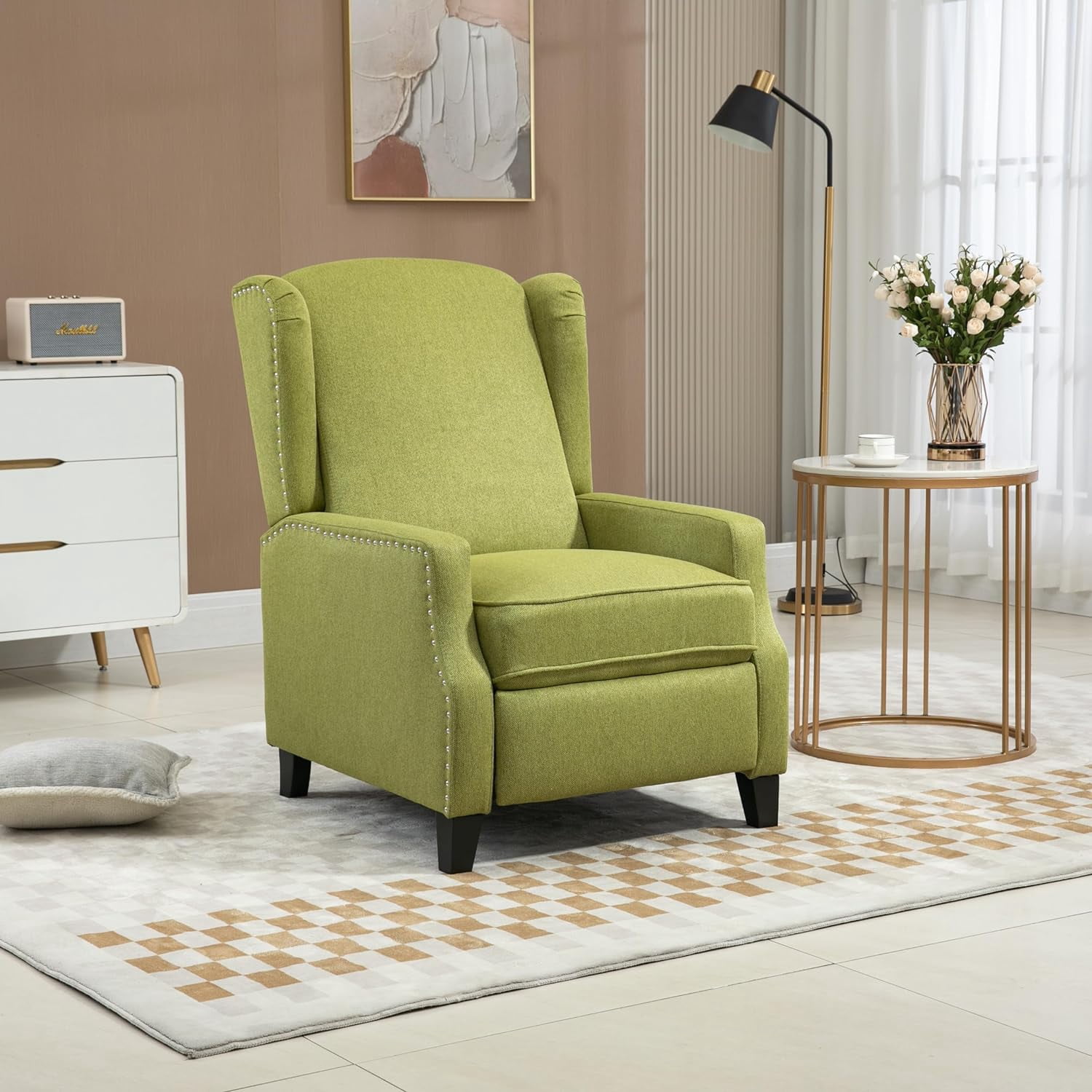 Tabaray Recliner Chair, Modern Upholstered Leisure Chair, Recliner ...