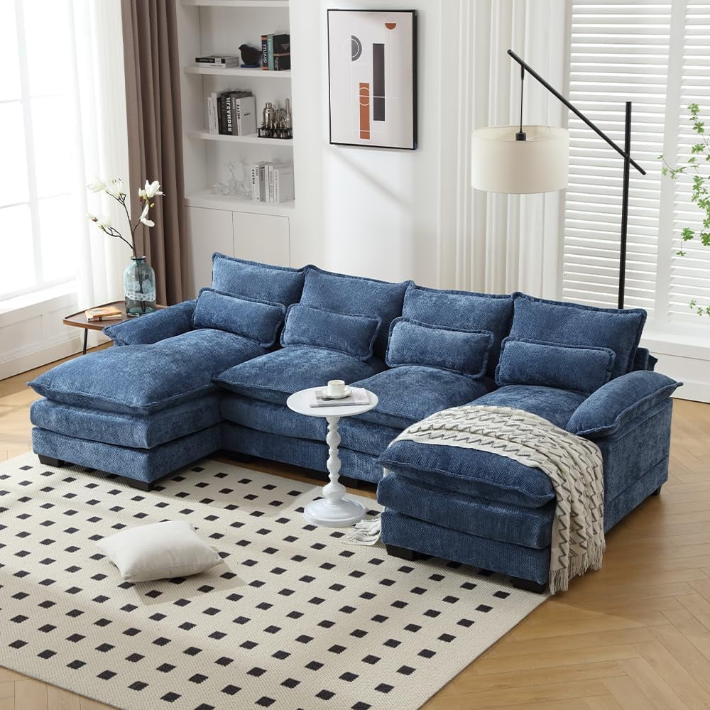 Tabaray Sectional Sofa Couch, 110.6" Modern Upholstered Modular Sofa for Living Room with Chaise ...