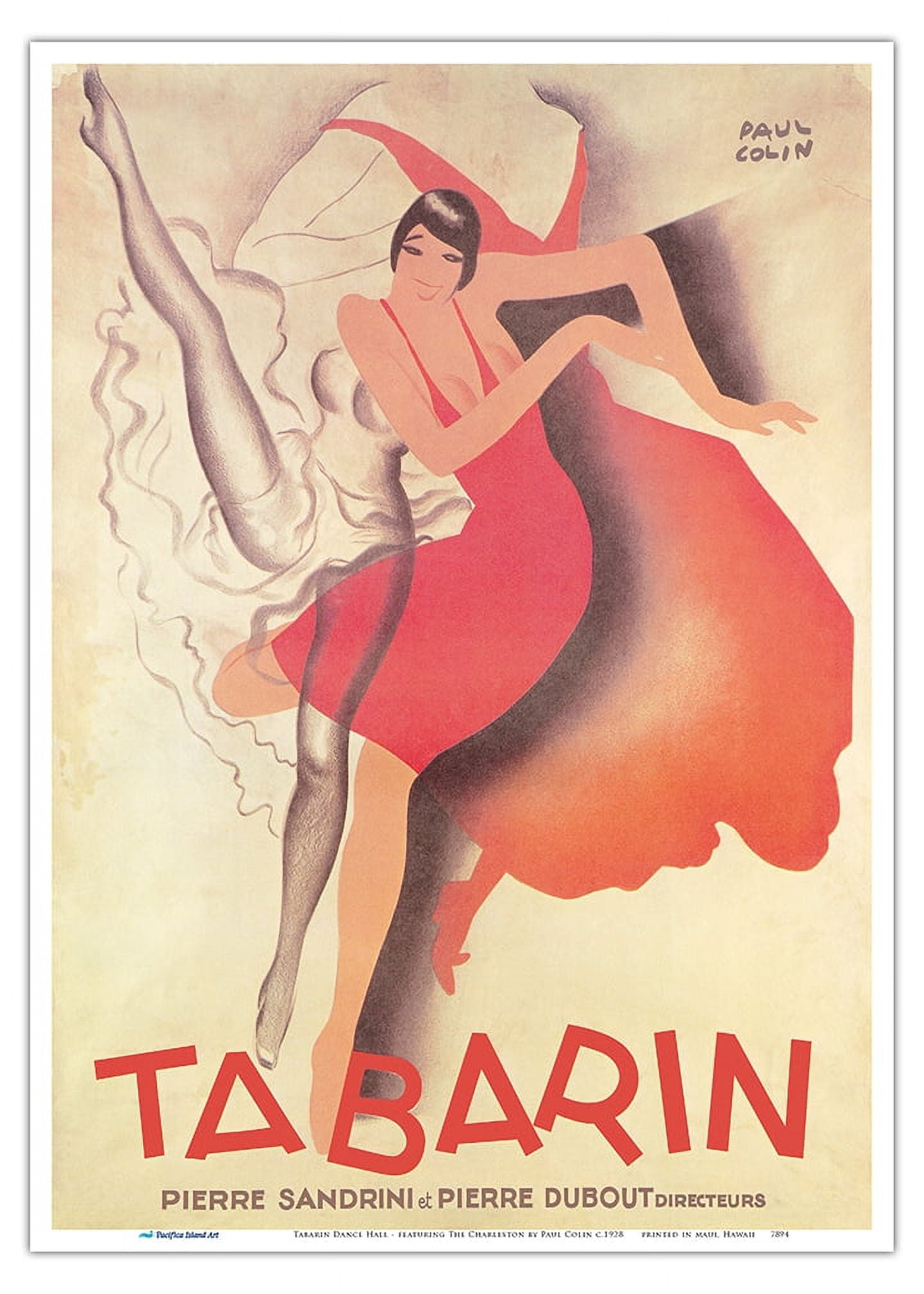 Tabarin Dance Hall - Paris France - featuring The Charleston - Vintage French Dance Poster by ...