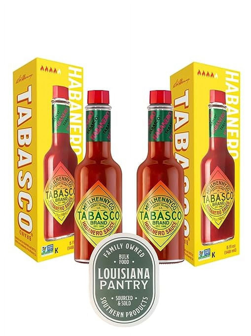 Tabasco 2 Pack Hot Sauce 5 oz Bottle Bundled by Louisiana Pantry ...