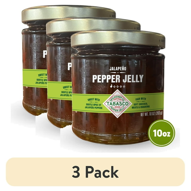 (3 pack) Tabasco Jalapeno Pepper Jelly, 10 oz, Dairy-Free - Walmart.com