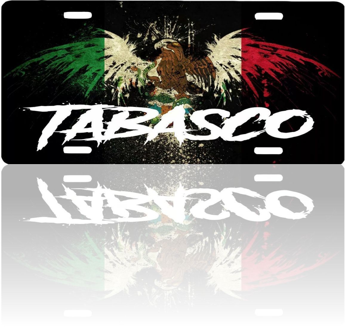 Tabasco Mexico Aluminum Vanity Novelty License Plate Placa, 6" x 12 ...