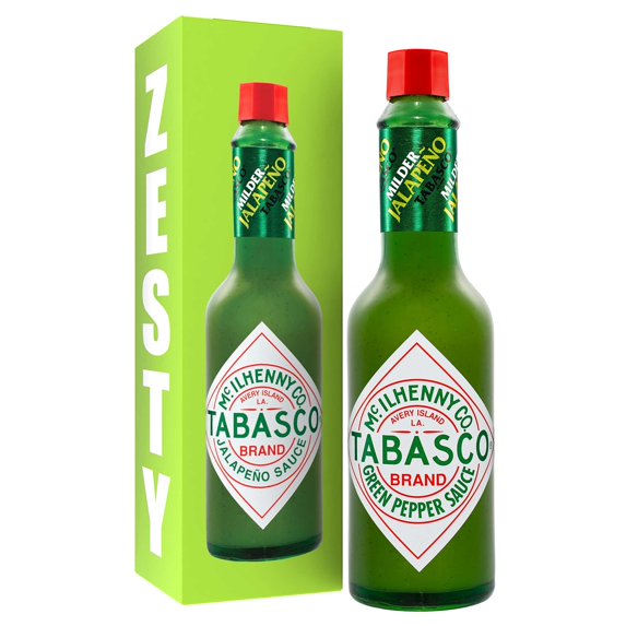 Tabasco Mild Jalapeno Green Pepper Sauce, Rich & Tangy, 5 Fl Oz ...