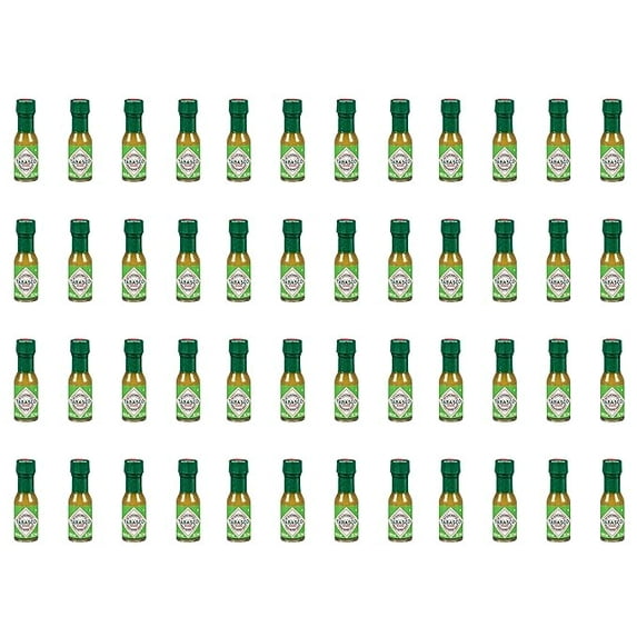 Tabasco Mini 1/8th Ounce Sauce Bundled by Louisiana Pantry (Green ...