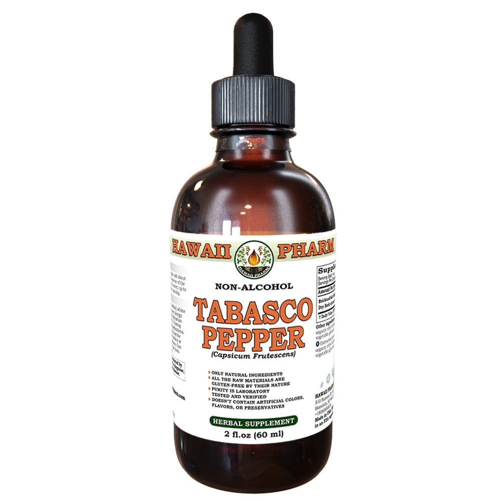Tabasco Pepper (Capsicum Frutescens) Dry Fruit Liquid Extract Tincture ...