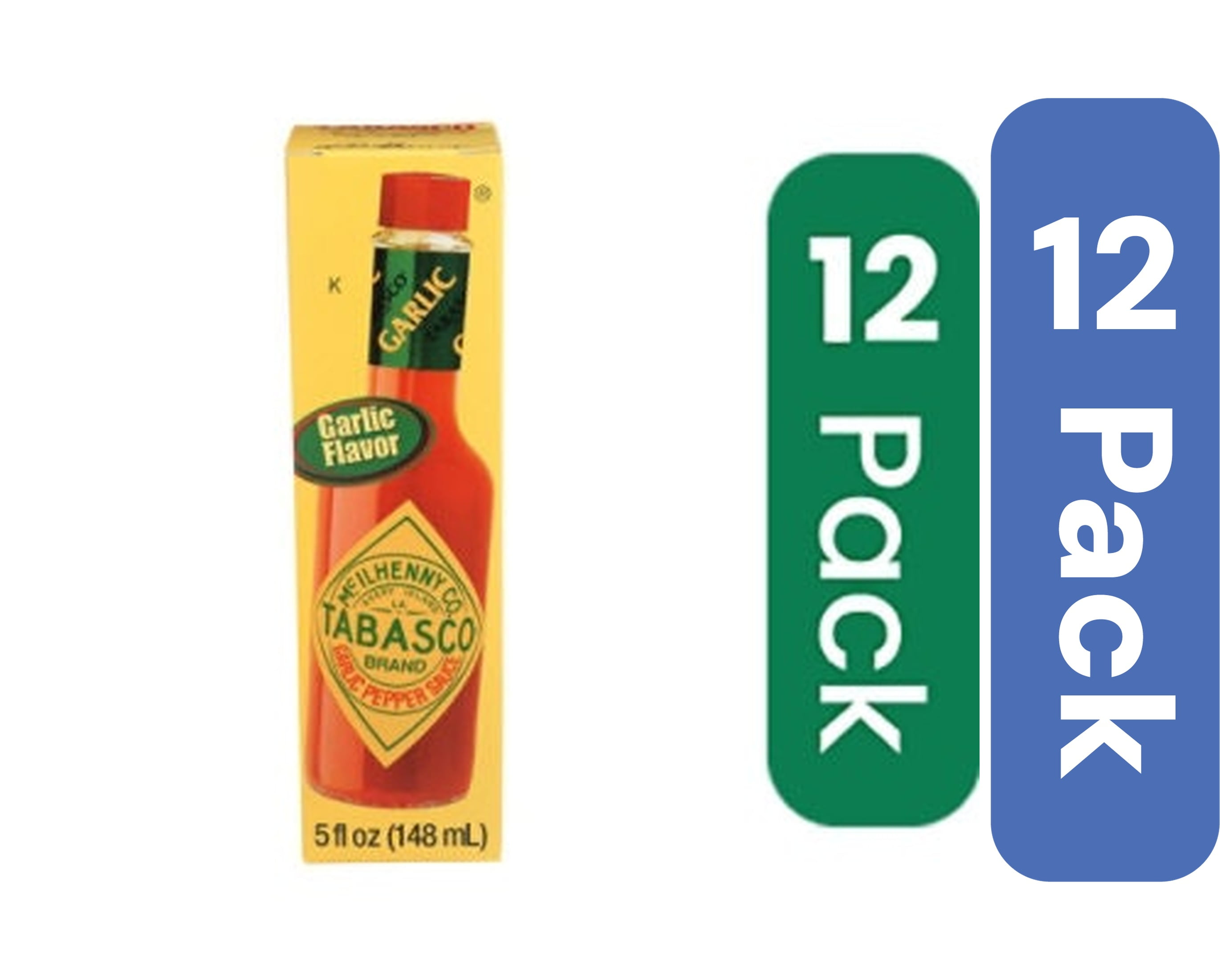 Tabasco Pepper Sauce Garlic 5 oz (Pack Of 12) - Walmart.com