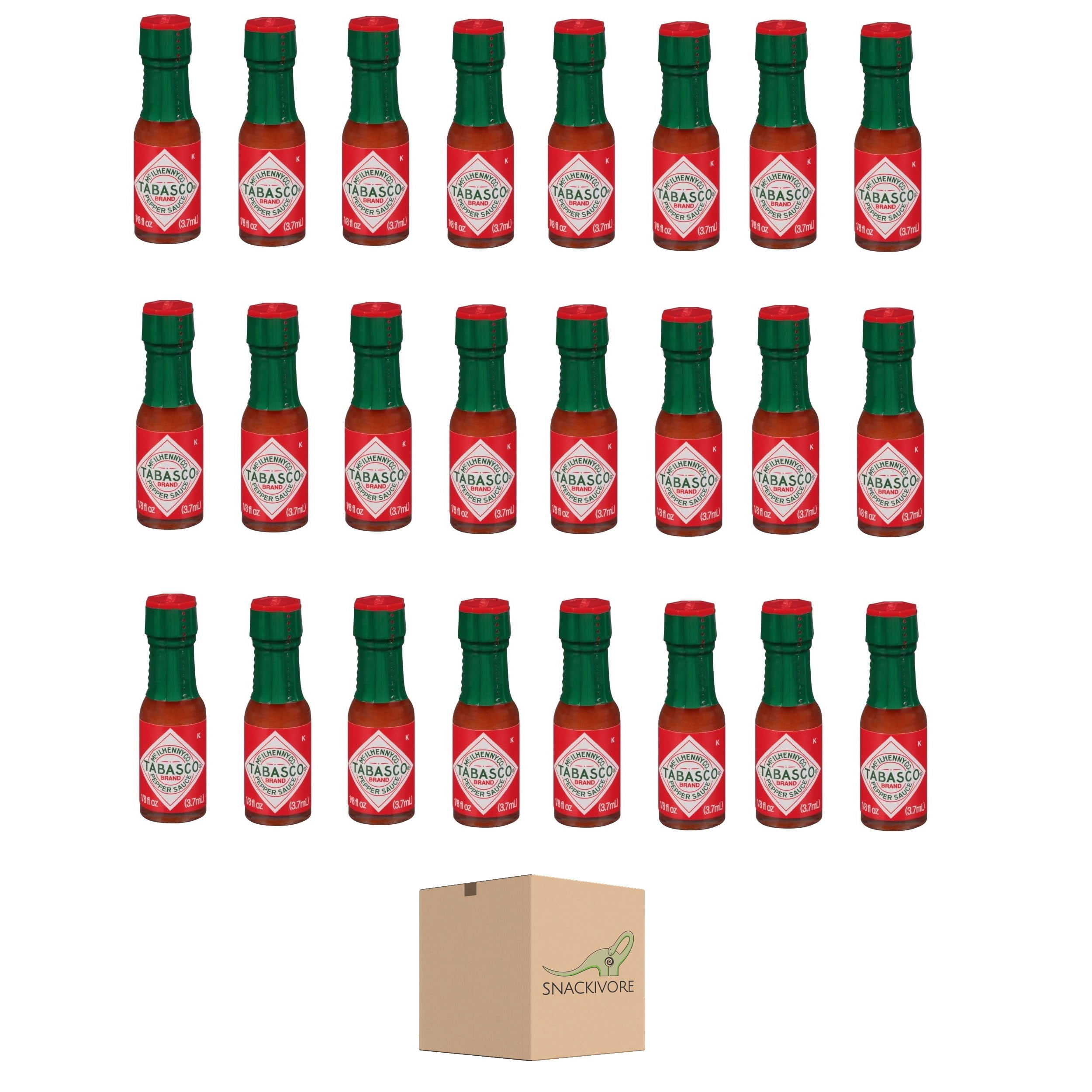 Tabasco Sauce Mini Hot CM31 Sauce Bottles- 48 Pack of Mini Hot Sauce ...
