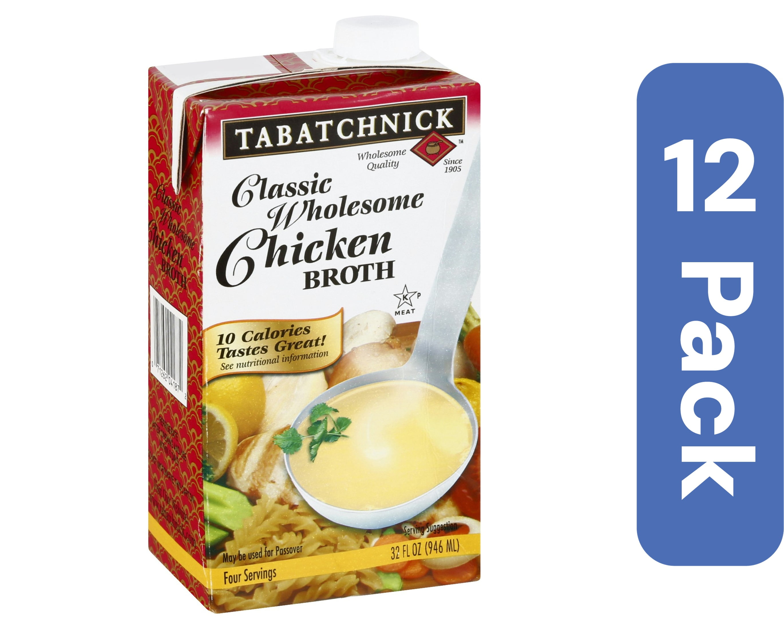 Tabatchnick Classic Chicken Broth Soup 32 oz (Pack Of 12) - Walmart.com