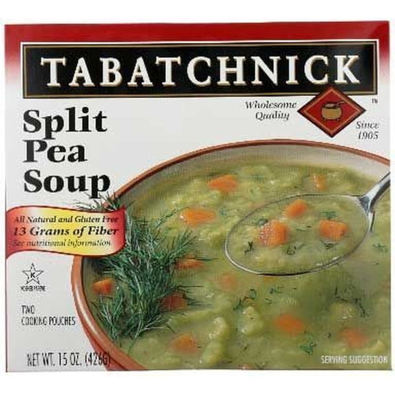 Tabatchnick Wholesome Split Pea Soup, Nutritious, No Trans Fat, 15 ...