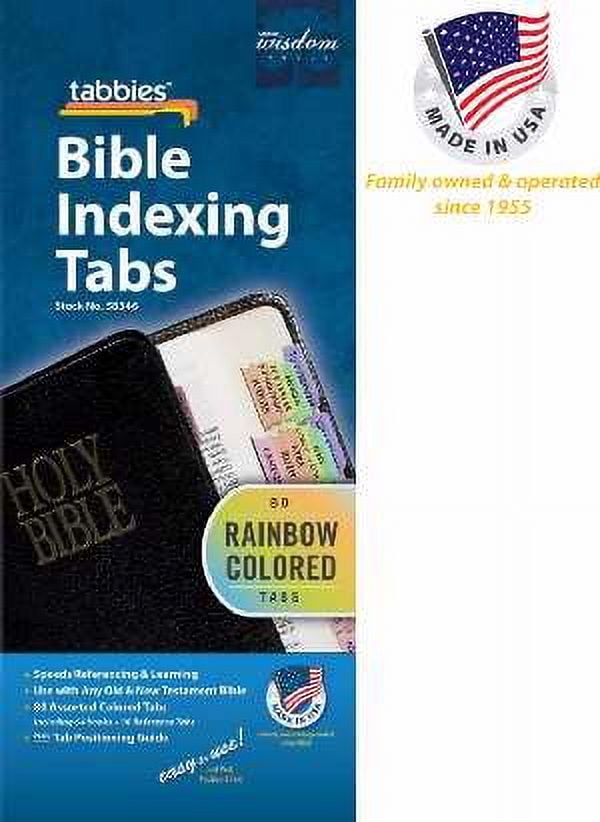 Tabbies 058346 Bible Tab-Rainbow O & N Testament - Walmart.com
