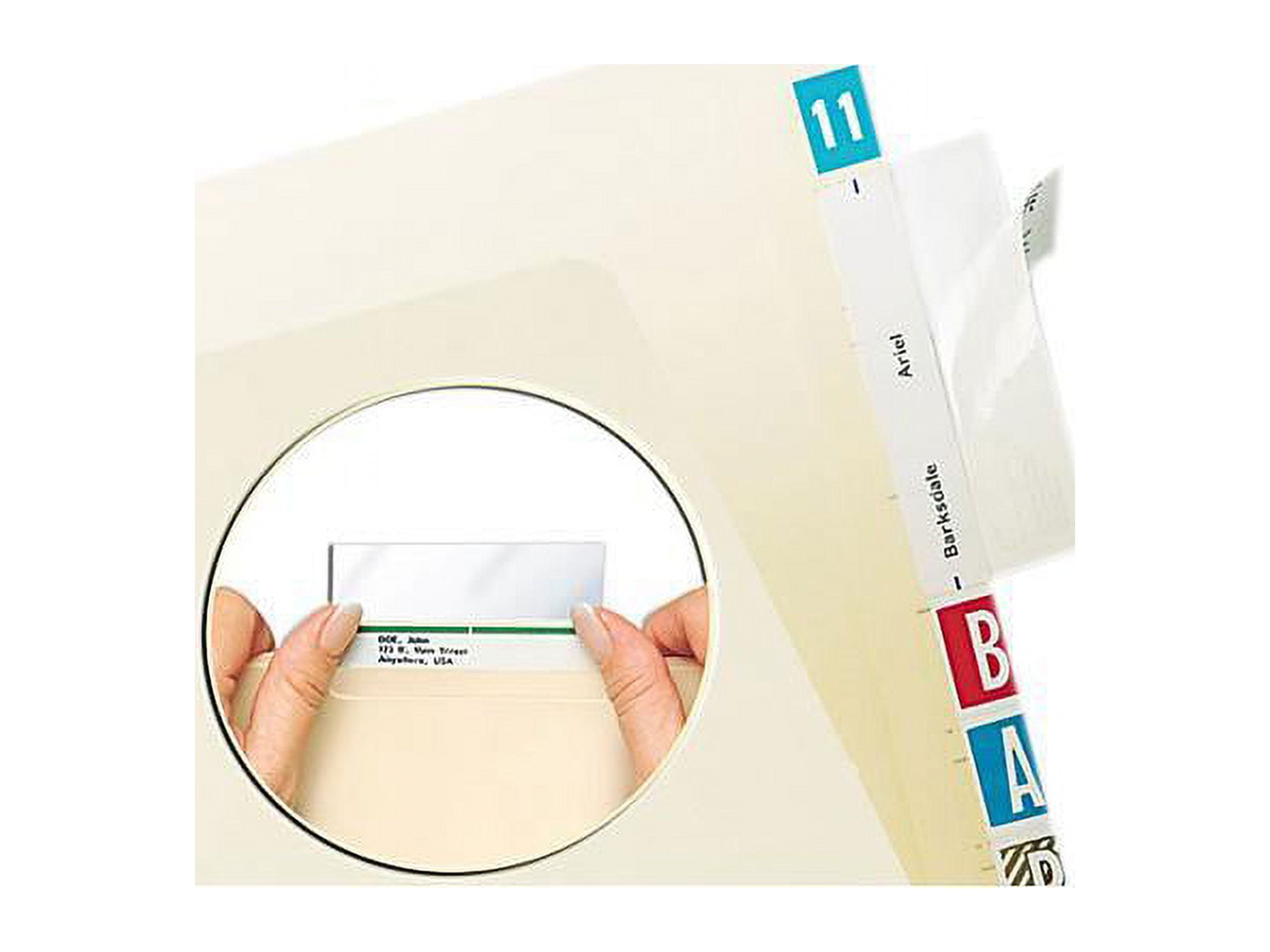 Tabbies 58385 Protector, Top Tab Folder, 3 1/2 x 2, Clear, 100/BX ...