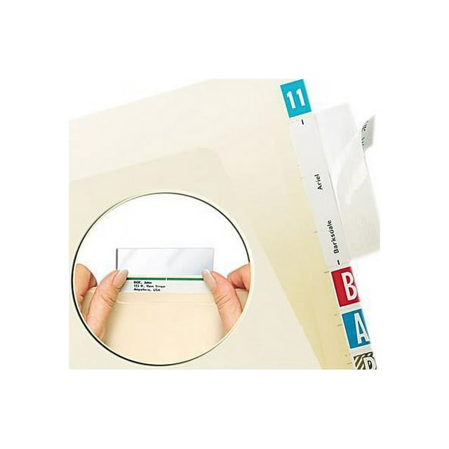 Tabbies 58385 Protector, Top Tab Folder, 3 1/2 x 2, Clear, 100/BX ...