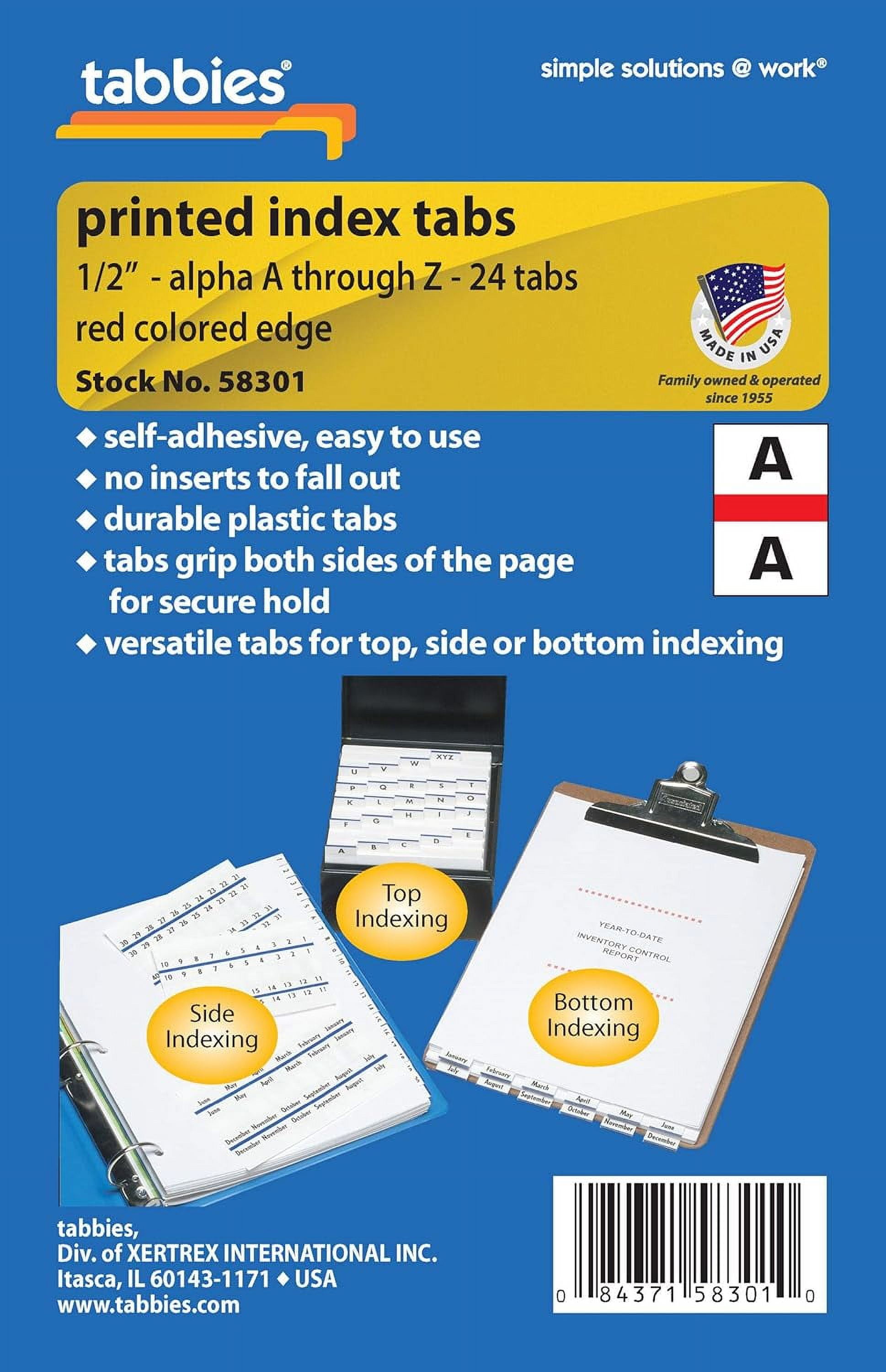 Tabbies Computer Printout Index Tabs - Walmart.com