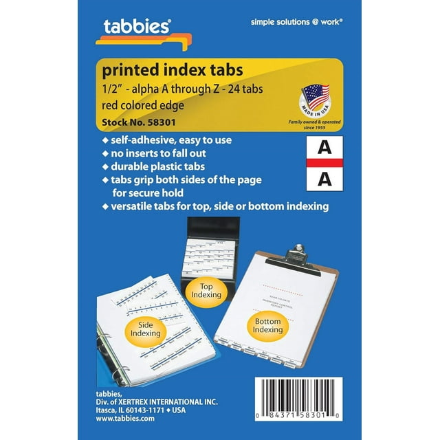 Tabbies Computer Printout Index Tabs - Walmart.com