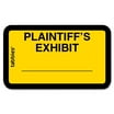 Tabbies Color-coded Easy Adhesive Legal Exhibit File Stickers 1.62" x 1 ...