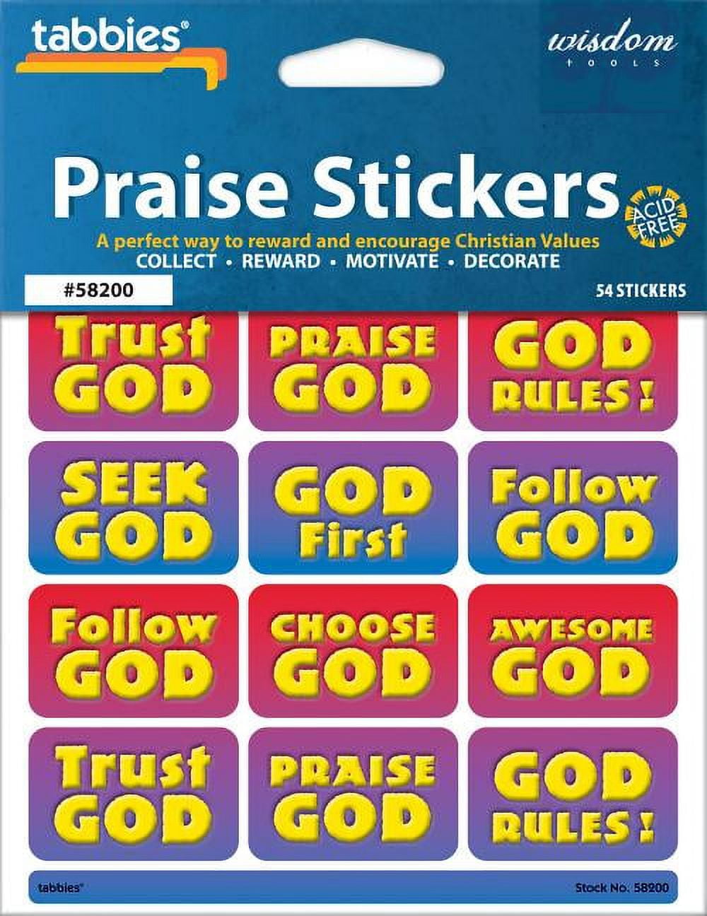 Tabbies Praise Stickers, God Children's Praise Stickers (Other ...