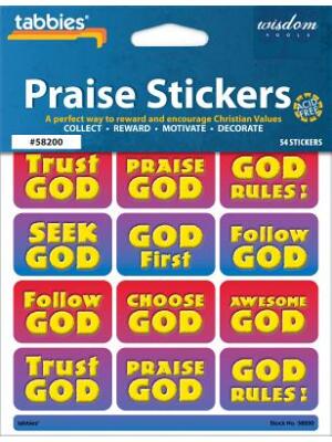Tabbies Praise Stickers - God : God Children's Praise Stickers ...