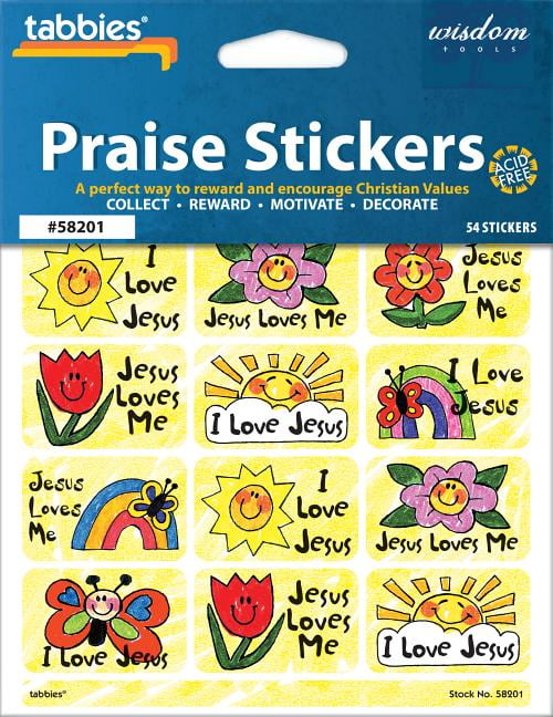 Tabbies Praise Stickers, Jesus Love Children's Praise Stickers (Other ...
