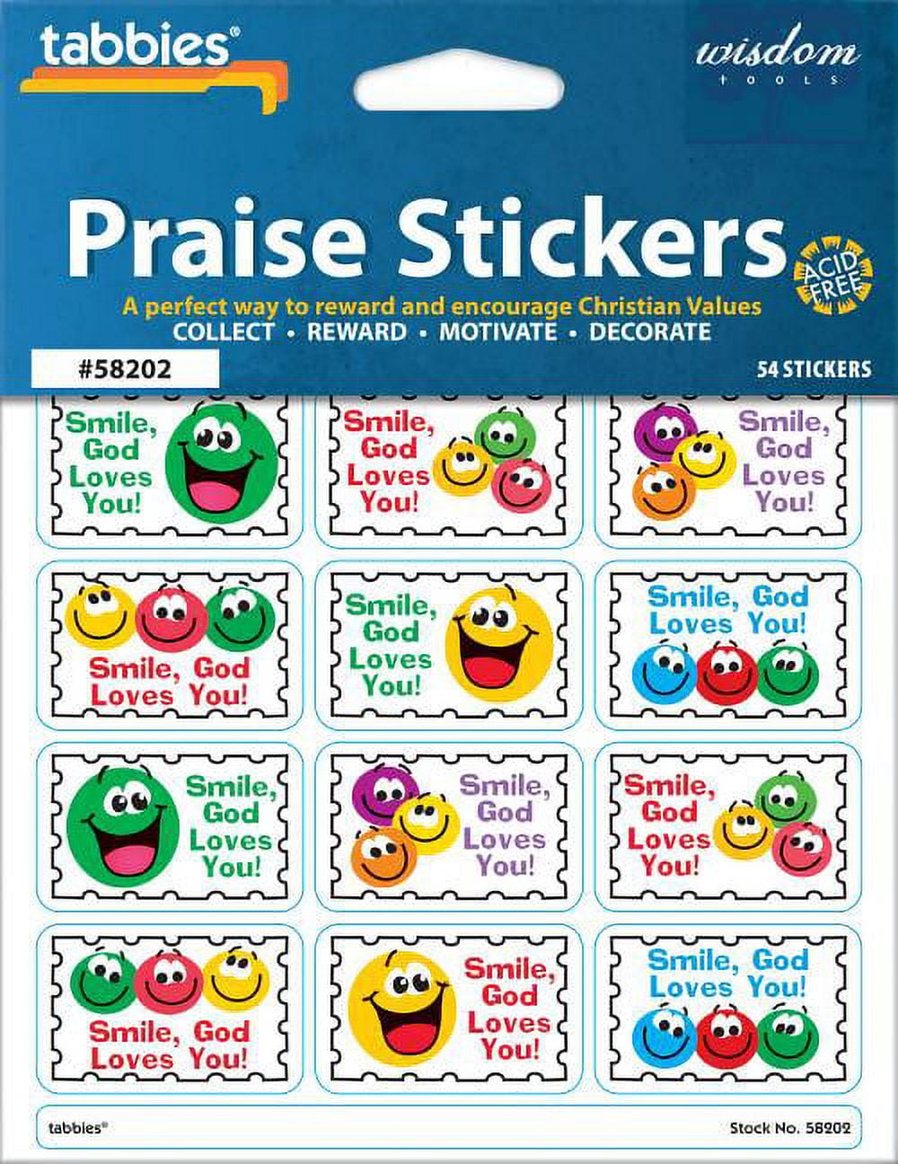 Tabbies Praise Stickers: Smiley Children's Praise Stickers (Other ...