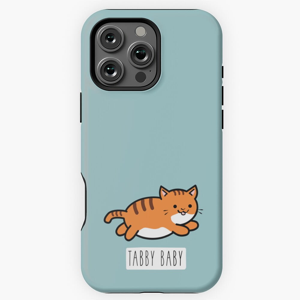 Tabby Baby Kawaii Orange Tabby Cute Cat Art Phone Case for iPhone 17 ...