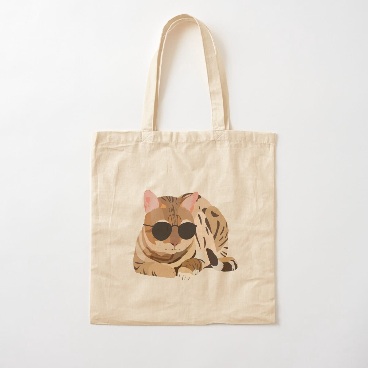 Tabby Cat With Sunglasses Cotton Tote Bag Canvas Tote Bag, Family Gift ...