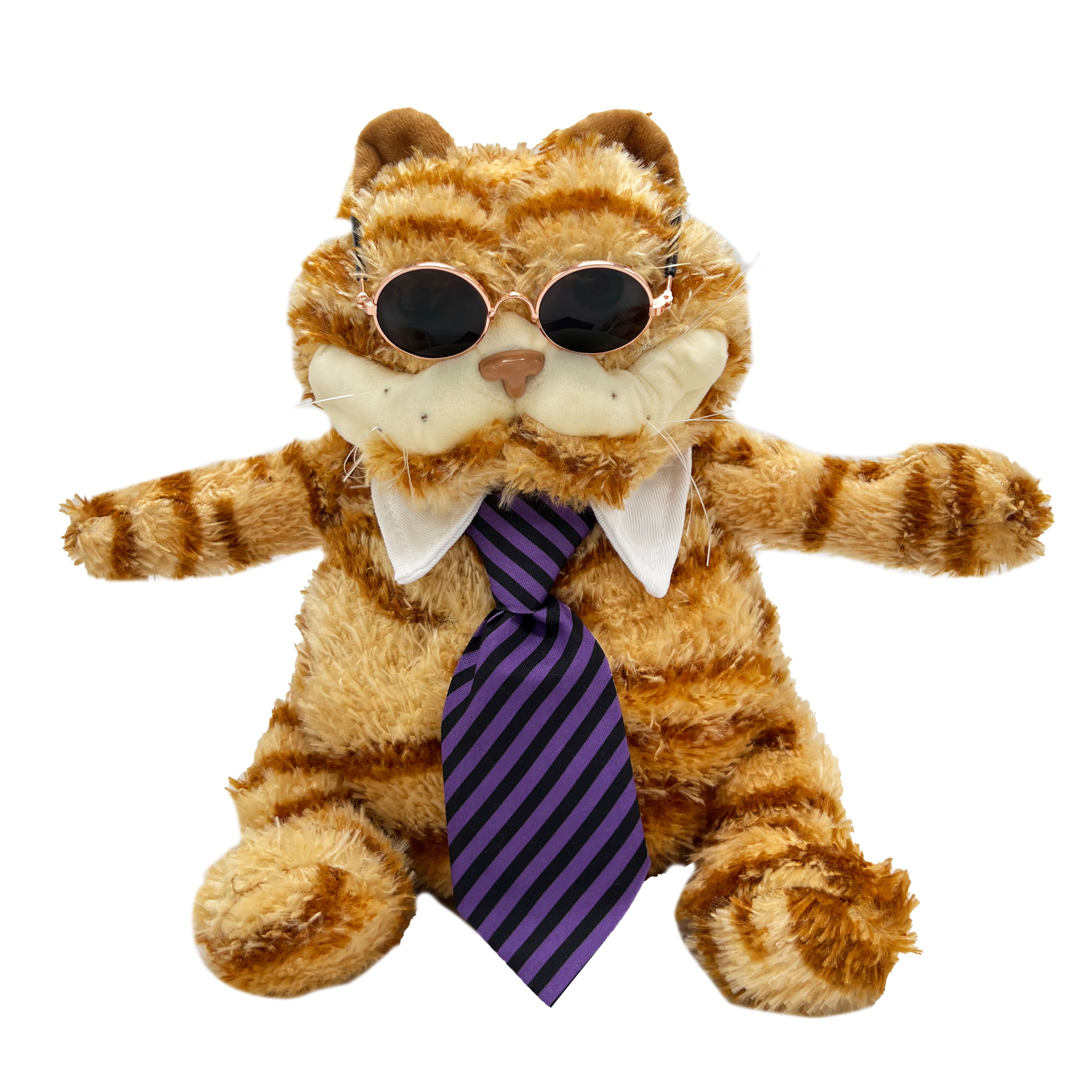 Tabby Stuffed Animal Orange Fat Cat Plush The Sir Edition with Tie and ...
