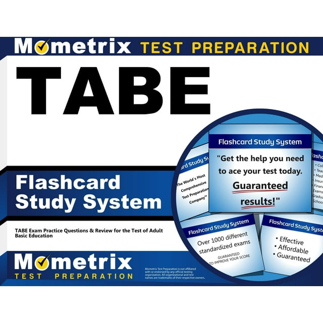 Tabe Flashcard Study System : Tabe Exam Practice Questions and Review ...
